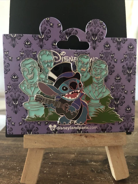DISNEYLAND PARIS STITCH Singing Head Phantom Manor Pin Badge Disney ...
