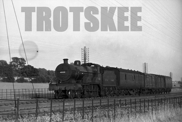 35MM NEGATIVE BR British Railways Steam Loco 41122 Class 4P Tring 1951 ...