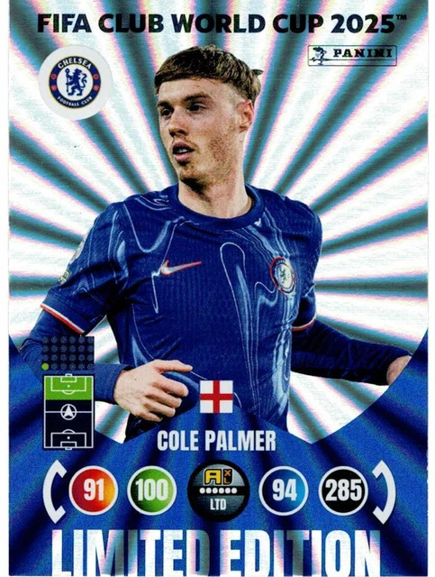 PANINI ADRENALYN XL Club World Cup 2025 Cole Palmer Card Limited ...