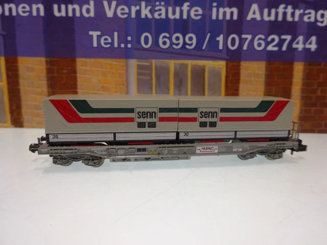 TASCHENWAGEN SBB BELADEN mit Container von Roco Spur N 1/594 EUR 18,50 ...