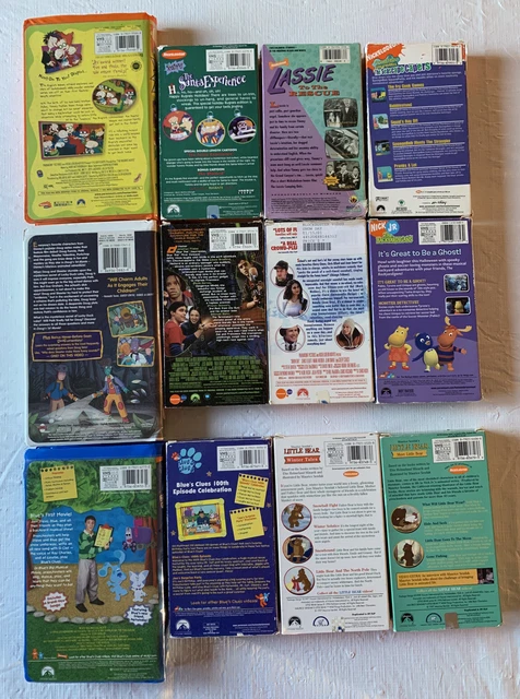 12 NICKELODEON/NICK JR VHS (Rugrats, Doug, Blue’s Clues 100th ...