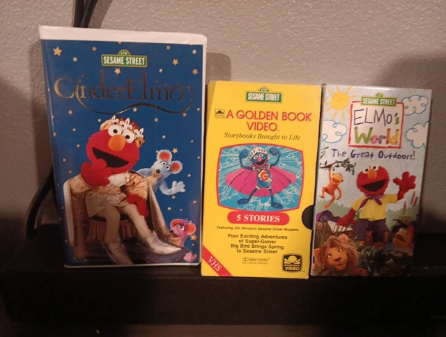 ELMO SESAME STREET Vhs Lot Elmos World CinderElmo Grover Good Book $12. ...