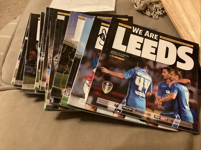 LEEDS UNITED HOME programmes x 22 (season 2013/14) £14.00 - PicClick UK