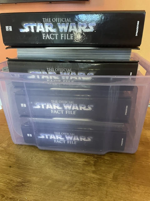 THE OFFICIAL STAR Wars Fact File Complete Set 7 Folders With All 140 ...