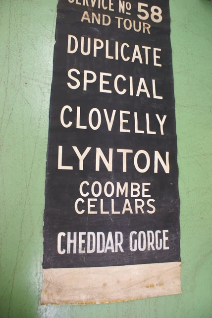 DEVON GENERAL OMNIBUS Co Transport Coach Bus Destination Blind Aec ...