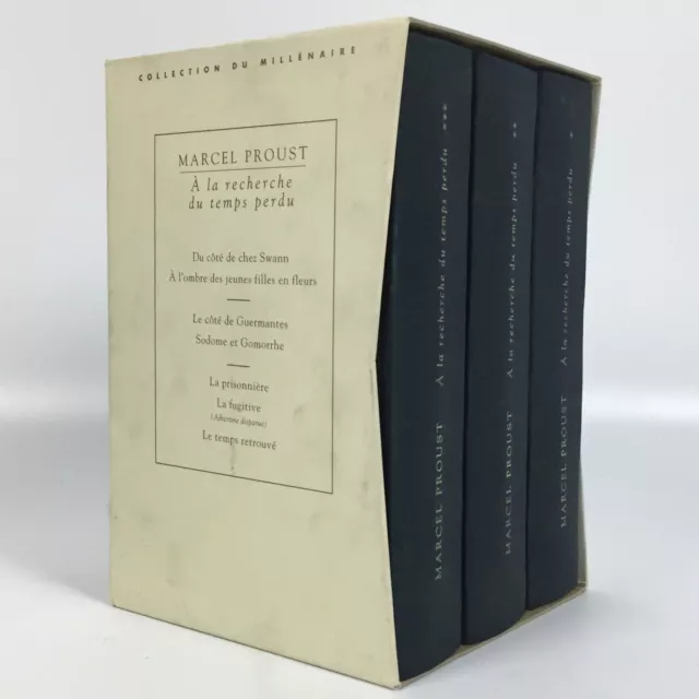 MARCEL PROUST A la recherche du temps perdu / Coffret 3 Livres L'intégrale EUR 49,99 - PicClick FR