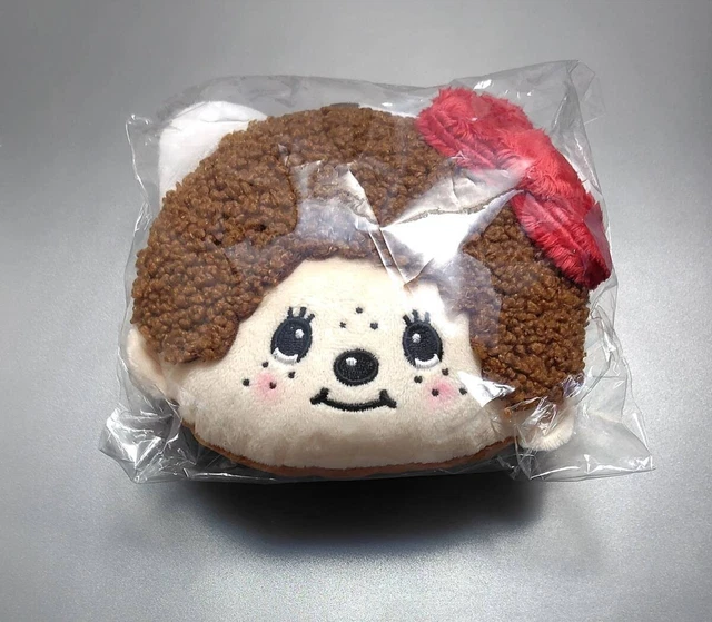 MONCHHICHI X HELLO Kitty Collab Face Pouch Plush Toy, New, 4" x 5.3" £ ...