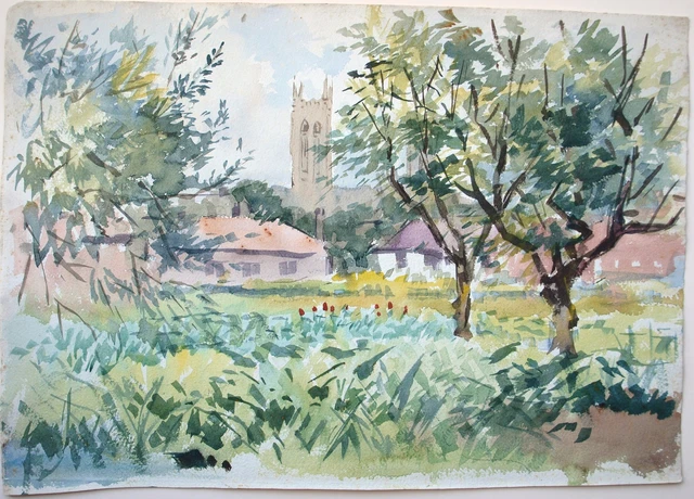 HARRY ARTHUR RILEY R.I. (1895-1966) Watercolour landscape Sussex £48.00 ...