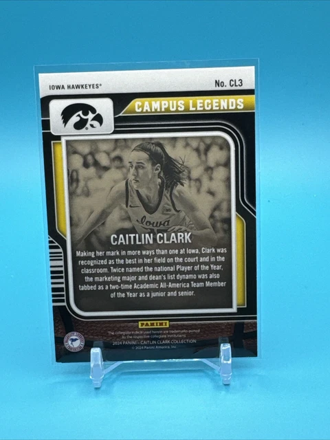 2023-24 PANINI CAITLIN Clark Collection Campus Legends #CL3 Lamina ...