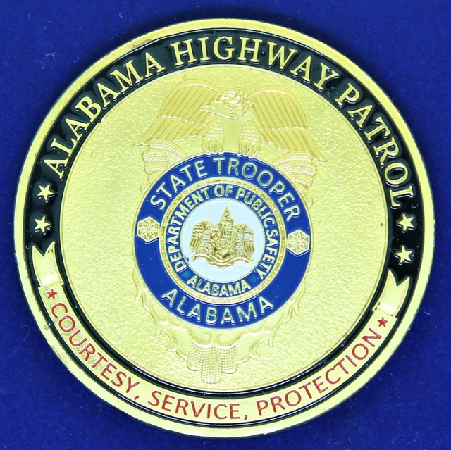 ALABAMA HIGHWAY PATROL State Trooper Police Challenge Coin CC1 EUR 11 ...