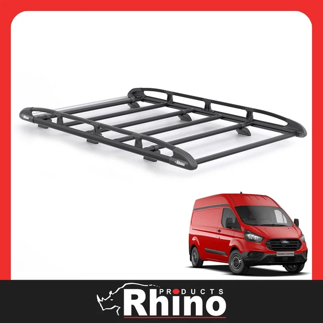 FORD TRANSIT CUSTOM Roof Rack for 2013-2024 GEN1 (L2H2) Rhino (Black) £ ...