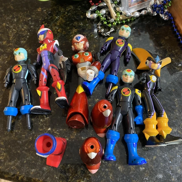 VINTAGE MEGA MAN Action Figures Missing Parts Jazwares Incomplete Lot ...