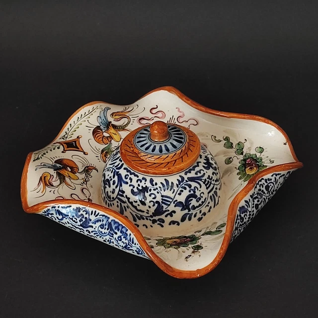 CALAMAIO IN MAIOLICA - Colonnata - anni '20 (cod. 1429) EUR 135,00 ...