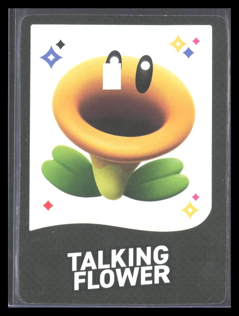 2023 SUPER MARIO Bros. Wonder TALKING FLOWER Trading Card SMWT £0.78 ...
