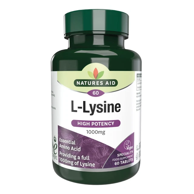 L-LYSINE 1000MG – High Strength Essential Amino Acid – Supports Immune ...