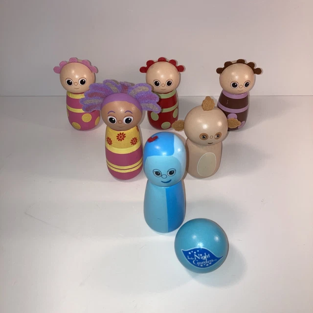 CBEEBIES IN THE Night Garden Wooden Skittles Bowling Set £11.99 ...