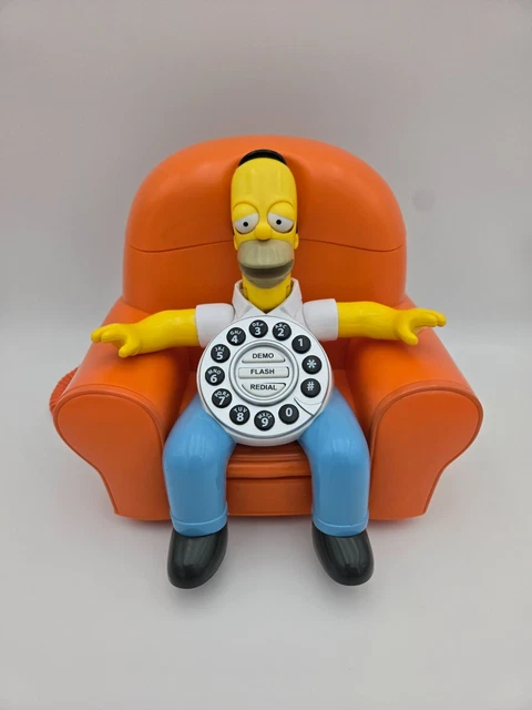 2004 THE SIMPSONS “At Home” Homer Simpson Animated Telephone Land Line ...