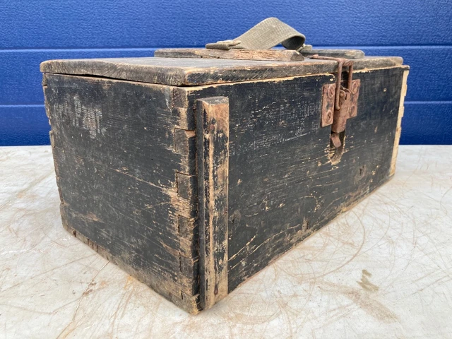 ORIGINAL WW2 GERMAN Army Transport Box Gewehr Panzergranaten- Normandy ...
