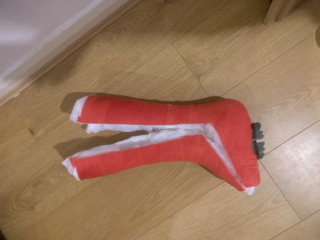 FIBERGLASS SHORT LEG cast with rubber walking heel £47.50 - PicClick UK