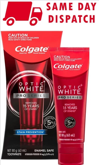 COLGATE OPTIC WHITE Pro Series Stain Prevention Whitening Toothpaste ...