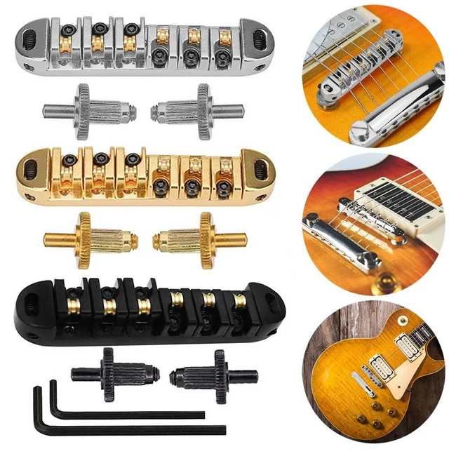 EASY STRING ALIGNMENT Tunematic Roller Saddle Bridge for LP SG Electric ...
