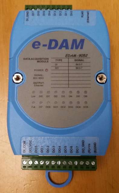 INLOG EDAM-9052 ETHERNET Digital I/O Data Acquistion Module - PLC Remote I/O £90.00 - PicClick UK