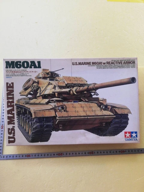 1/35 TAMIYA M60A1 Reactive Armor US Marine Corps Tank Crew of 2, Box ...
