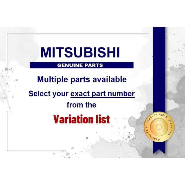 GENUINE MITSUBISHI PIPE Cooling Water Line - Part No. MD358563 (MD35 ...