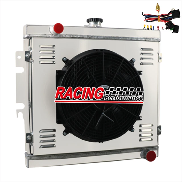 3ROW RADIATOR+SHROUD+FAN RELAY Fit Chrysler Valiant CL/CM 4.3 VJ VH VK ...