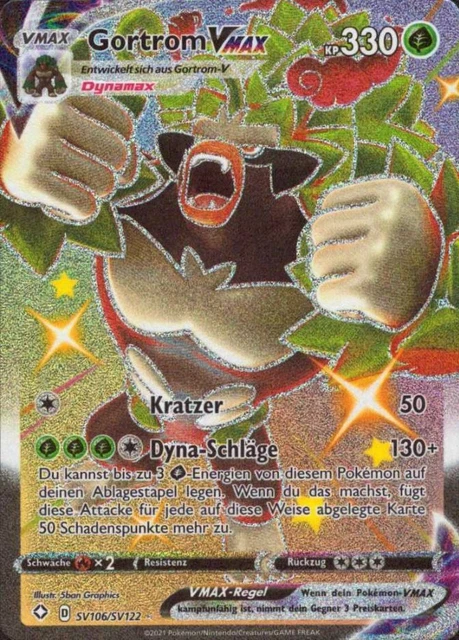 MAPPA POKEMON - Gortrom VMax SV106/SV122 lucida, full art, ologramma ...