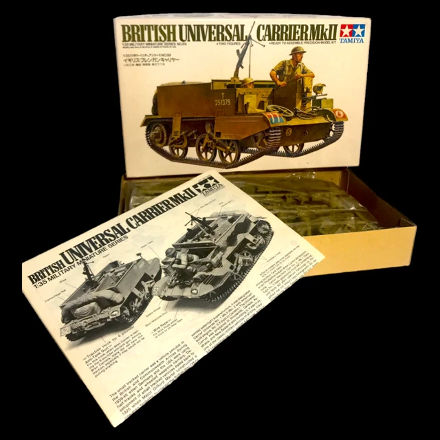 ORIGINAL TAMIYA 3589 British Universal Carrier MkII Tankette 1/35 Model ...