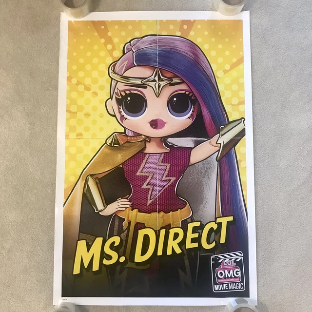 LOL OMG MOVIE Magic Poster 36” X 24” Ms. Direct PROMO STORE DISPLAY MGA ...