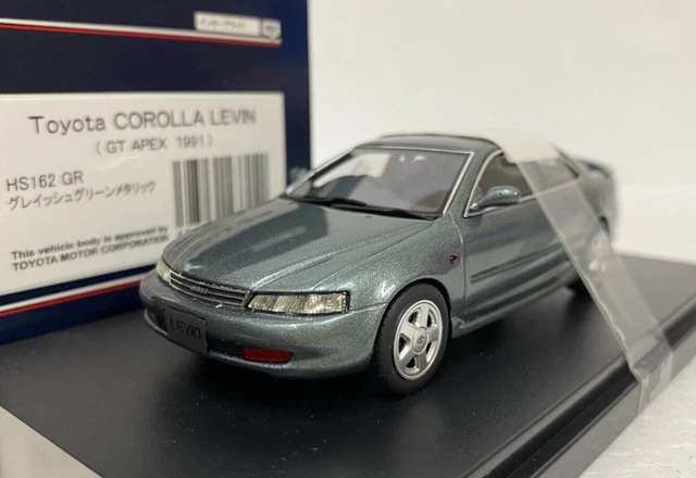 PO 1:43 HI STORY HS162GR TOYOTA AE101 COROLLA LEVIN GT APEX 1991 scale ...