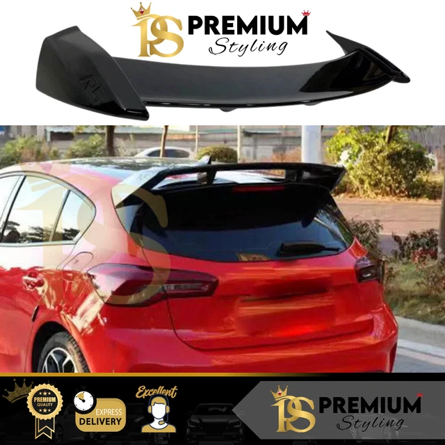 FORD FOCUS ST MK4 MK4.5 Gloss Black Sport Rear Roof Boot Spoiler RS ...