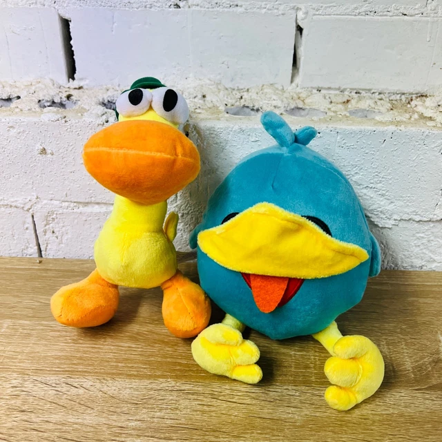 RARE POCOYO PATO & Sleepy Bird 20cm Plush Soft Toy Lot Bundle Bandai ...