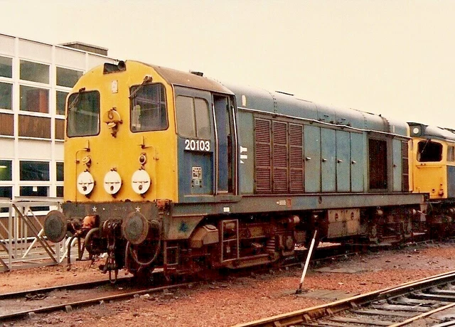 CLASS 20 NO 20103 in blue at eastfield tmd £1.20 - PicClick UK
