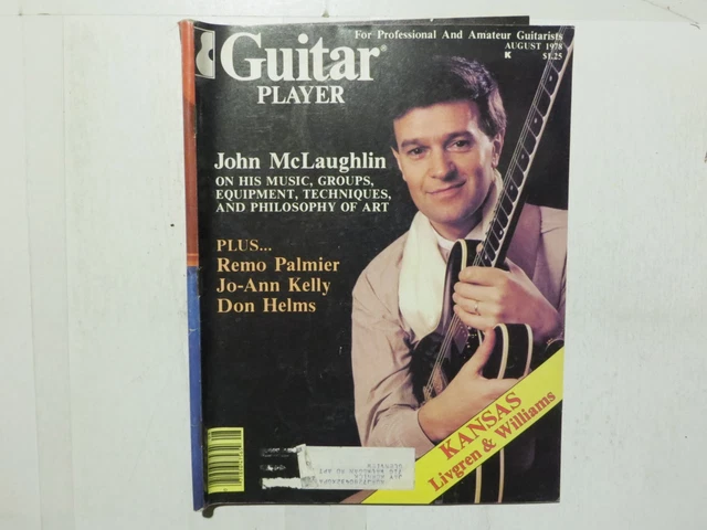 VINTAGE MAGAZINE GUITAR Player Aug 1978 John McLaughlin Remo Palmier 7U ...