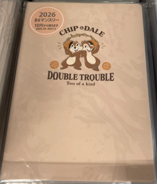 DISNEY CHIP AND Dale 2026 Schedule Book B6 Monthly Planner 063265 Diary ...