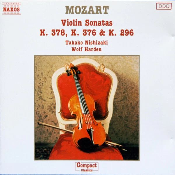 WOLFGANG AMADEUS MOZART Takako Nishizaki Wolf Harden Violin Sonatas K ...