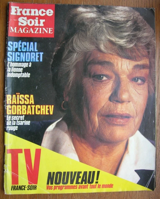 FRANCE SOIR MAGAZINE 1985 Spècial SIGNORET, T. LHERMITTE/ANÉMONE ...