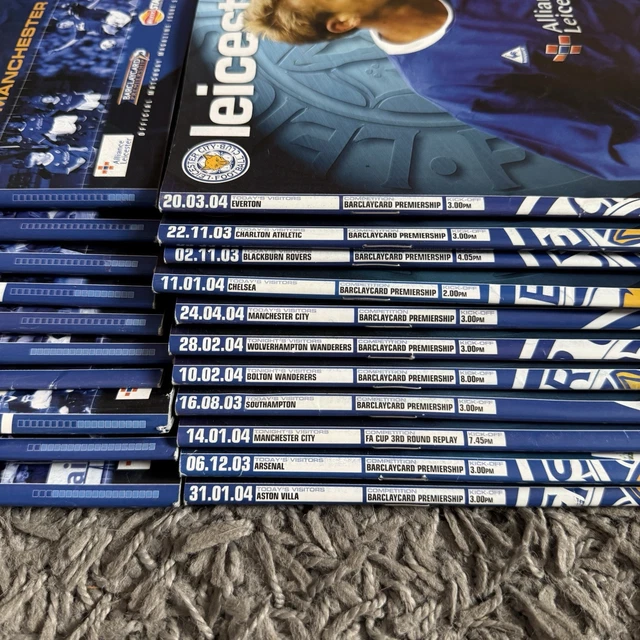 LEICESTER CITY FOOTBALL Club Programmes From 2003-2006 Seasons Job Lot ...