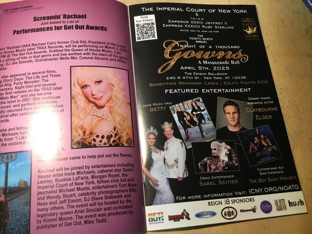 GET OUT MAGAZINE Ariel Sinclair, Screamin Rachel Cain House Music, Ads ...