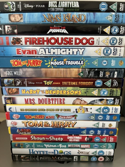 JOB LOT 18 Children's DVD Bundle Kids Movie Disney Pixar Dreamworks Warner Bros EUR 15,62 ...