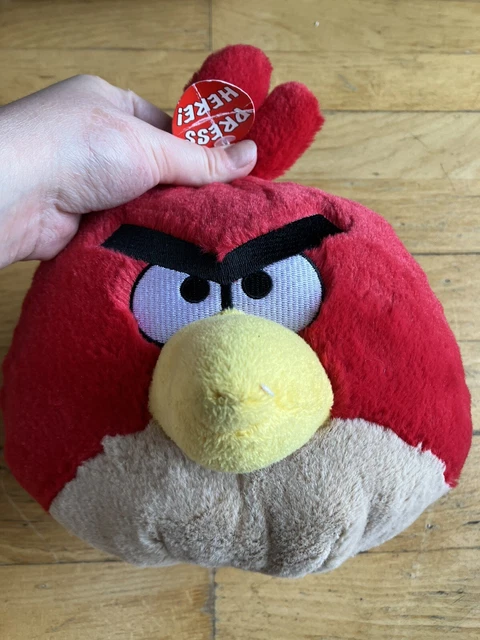 ANGRY BIRDS TERENCE Red 11" Soft Toy Push Button Sounds £10.00 ...