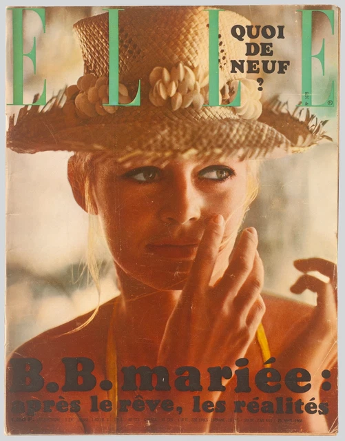 'ELLE' FRENCH VINTAGE Magazine Brigitte Bardot Cover 25 August 1966 £59.50 - PicClick UK