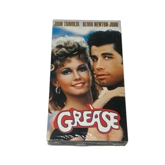 GREASE VHS MOVIE John Travolta Olivia Newton John New Sealed £6.75 ...