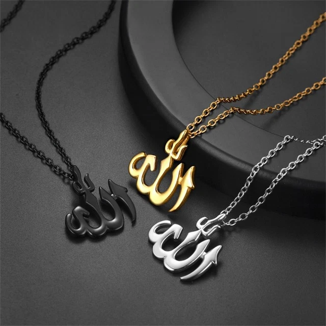 ROCK BIKER PUNK Necklace Gothic Allah Blessing Islam Allah Symbol ...
