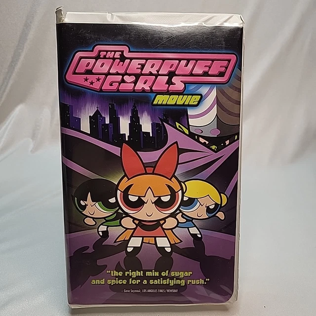 THE POWERPUFF GIRLS Movie VHS 2002 Clam Shell CIB Complete In Box With ...