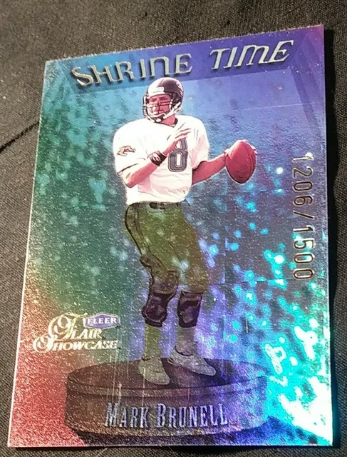 1999 MARK BRUNELL Fleer Flair Showcase Heure Du Sanctuaire #1206/1500 ...