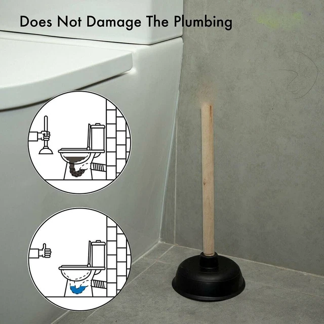 UNCLOG SUCTION PLUCK Toilet Air Plunger Instant Sink Drains & Clogged ...